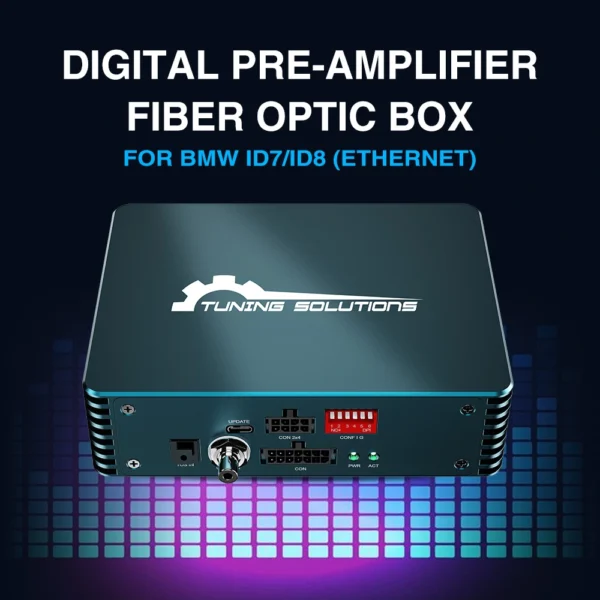 Fibre optic amplifier adaptor Audio upgrade interface Ethernet MOST25 ...