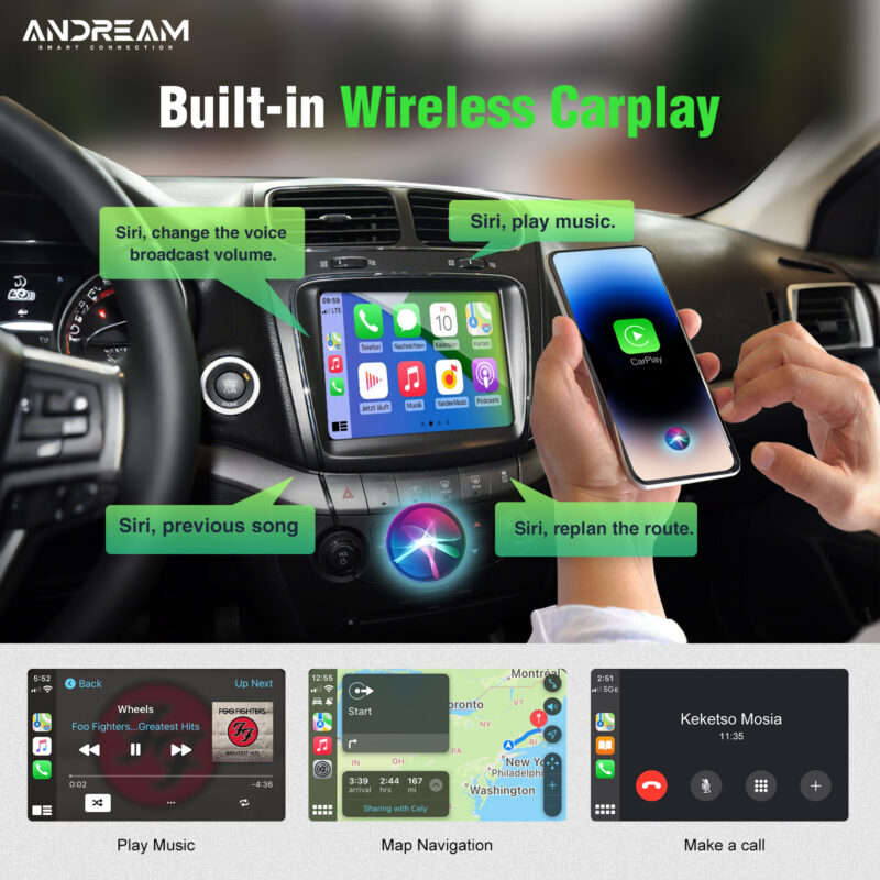 Wireless CarPlay Android Auto compatible with Maserati Quattroporte ...