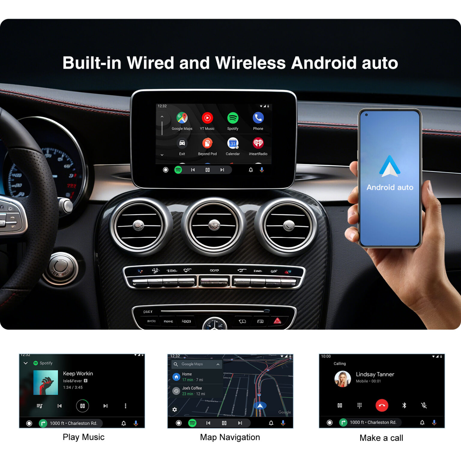Andream MMI Interface for Mercedes NTG4.5/5.0 A B C E S Class GLA GLC ...