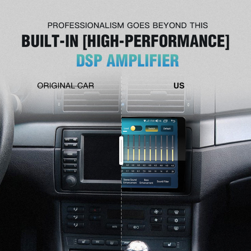 Andream Android 14 Car Radio Stereo Compatible with BMW 3 Series E46 ...